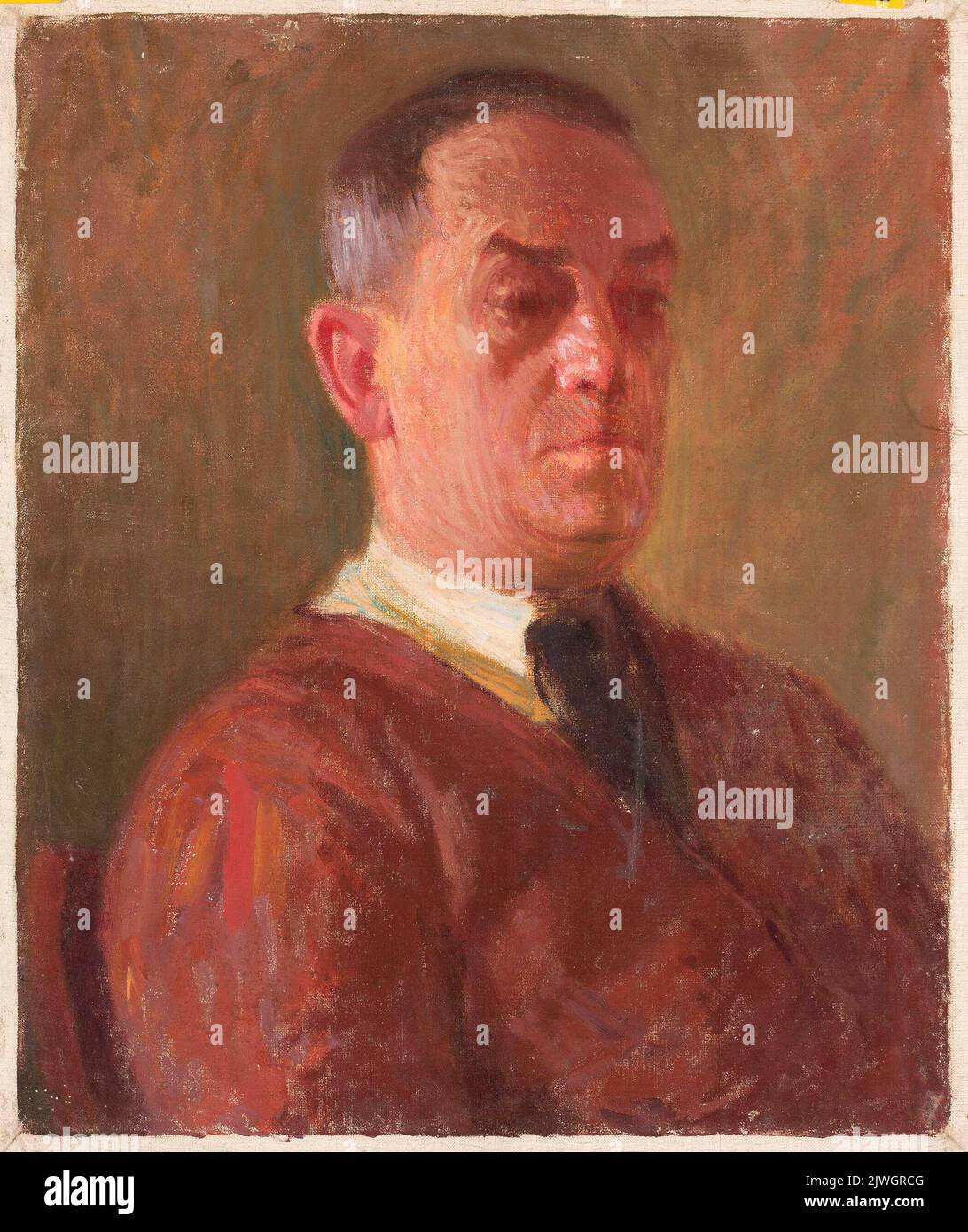 Portrait of a man. Butrymowicz, Edward (1879-1944), painter Stock Photo ...