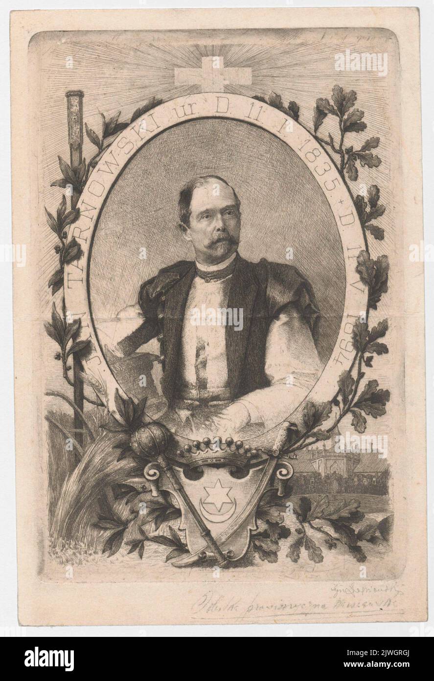 Portrait of Jan Tarnowski. Łopieński, Ignacy (1865-1941), graphic ...