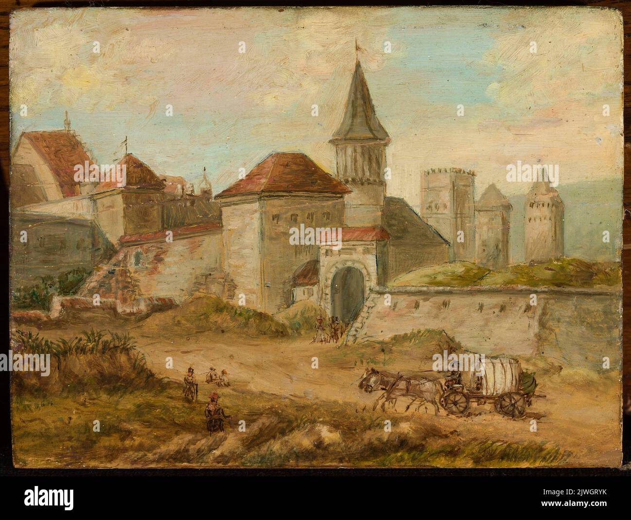 Sławków Gate in Kraków. unknown, painter Stock Photo - Alamy