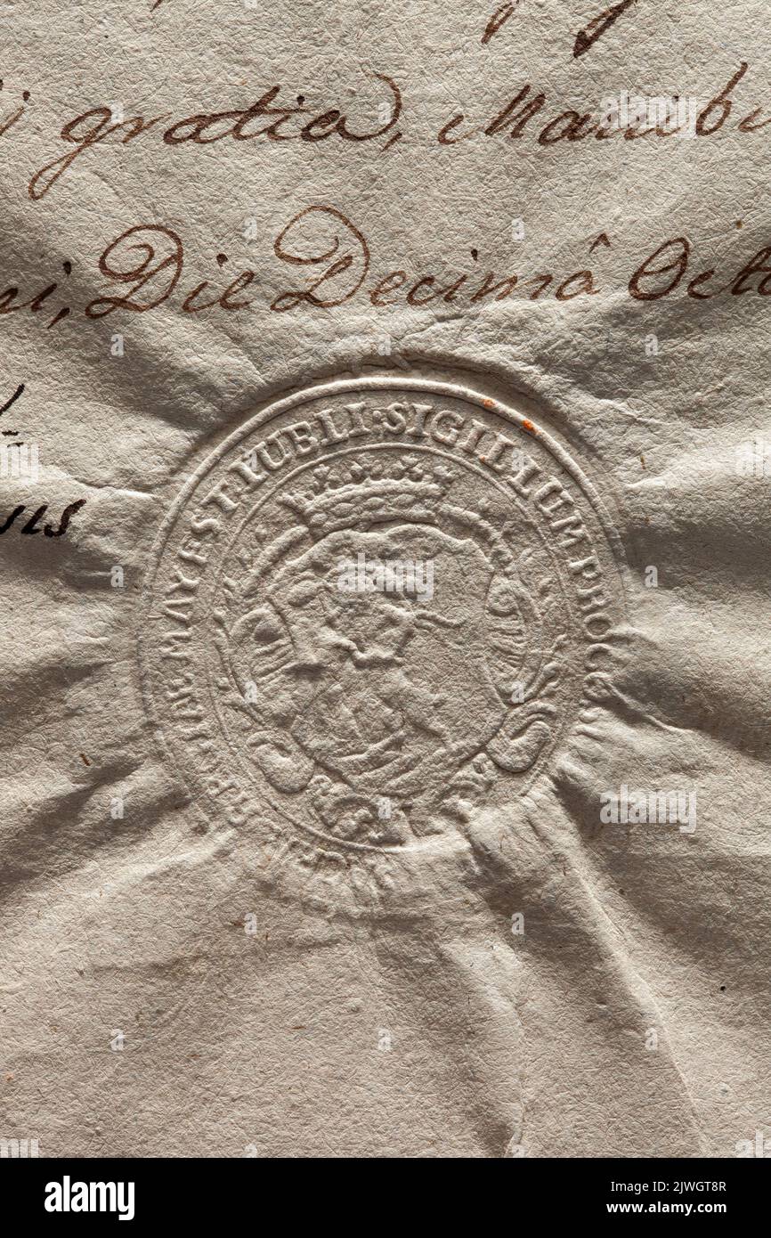 Seals with coats of arms hi-res stock photography and images - Alamy