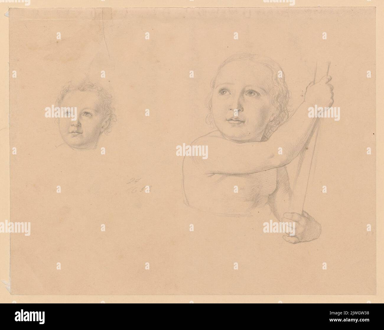 Portraits of Hedwig, the artist’s oldest daughter; verso: portrait of ...