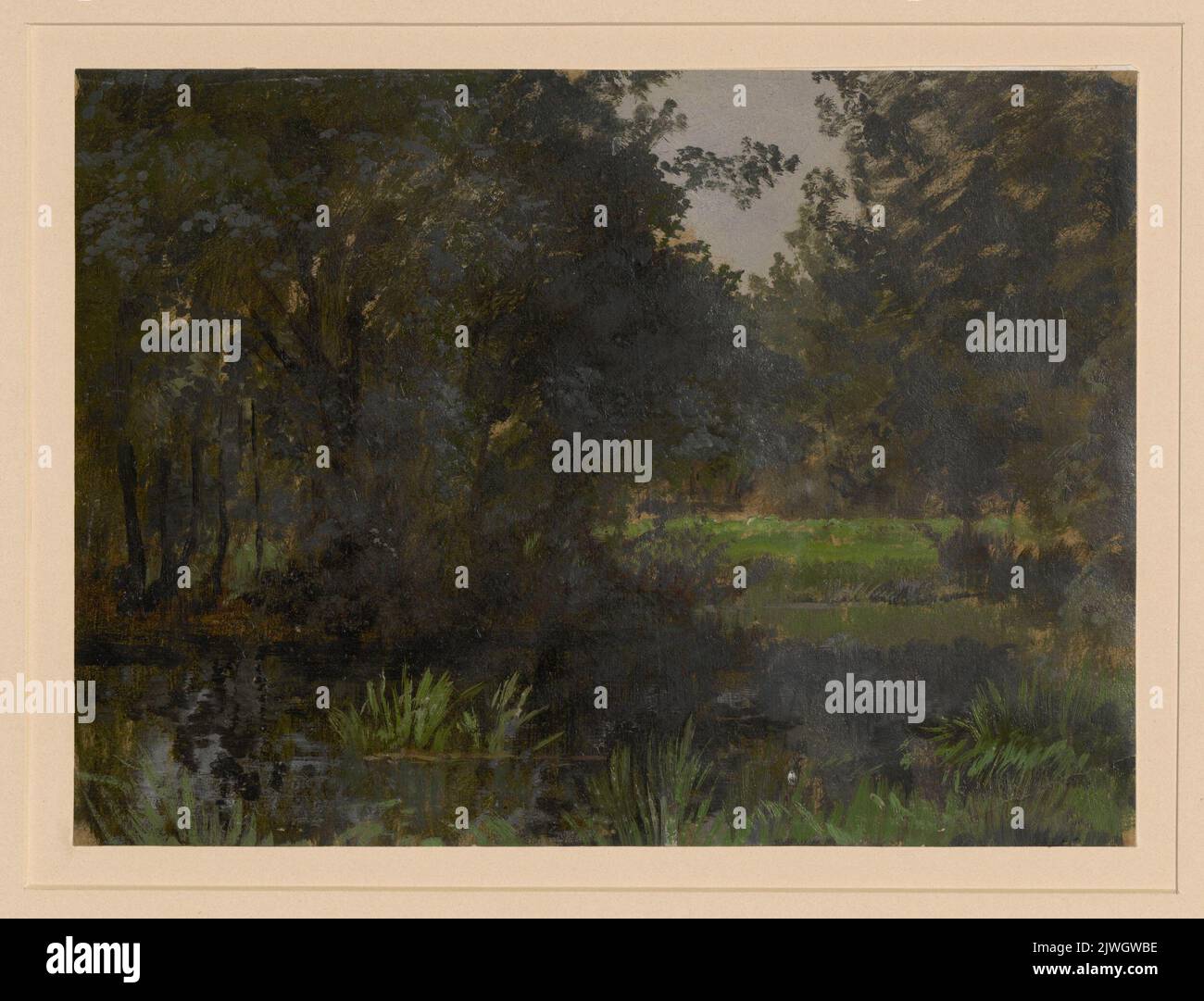 Scrub-land by the Spree. Dressler, Adolf (1833-1881), draughtsman ...