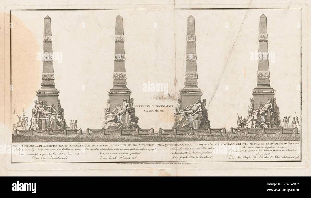 Design of the Monument to Polish Legions. Sierakowski, Sebastian Alojzy ...