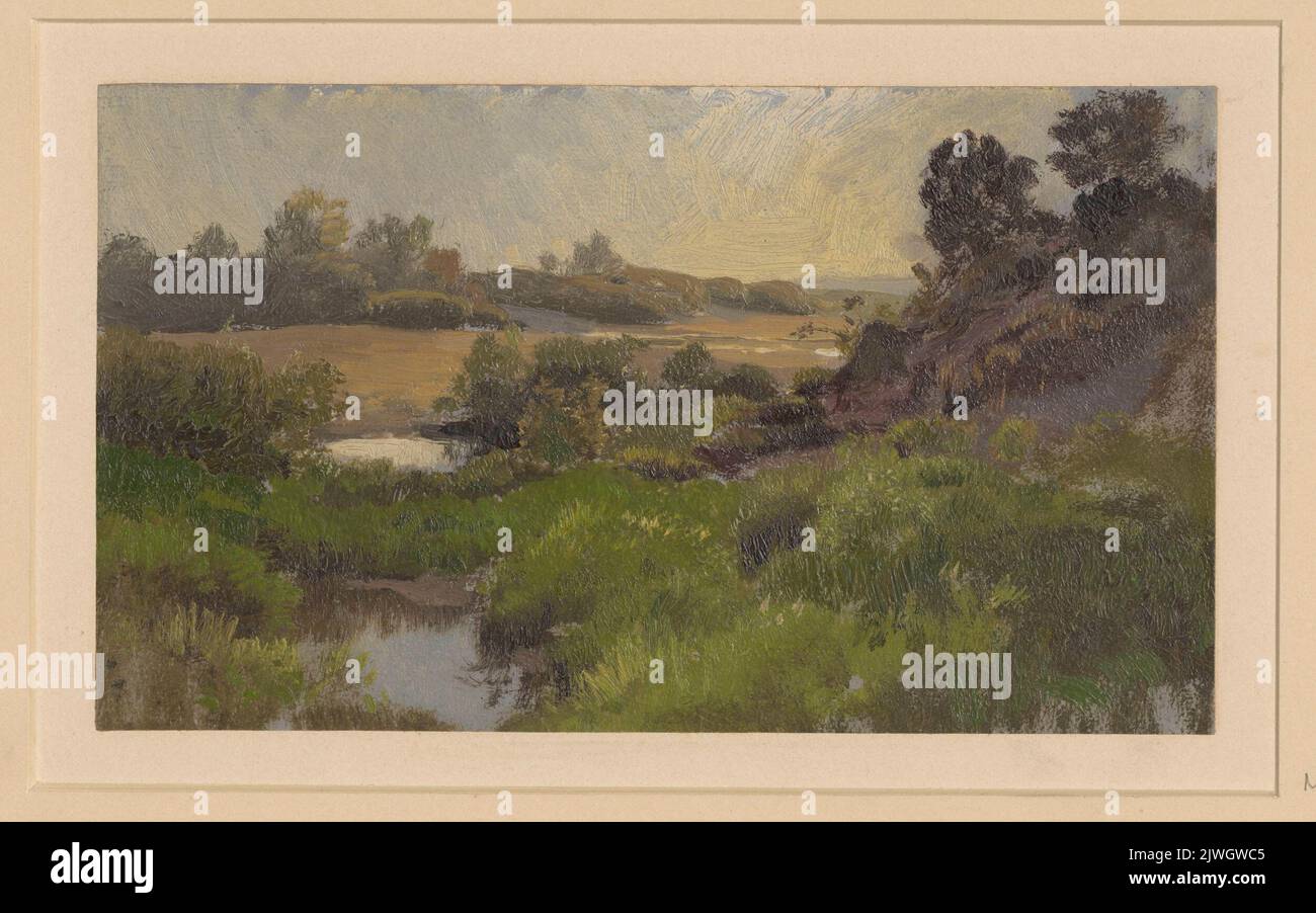 Aquatic landscape near Trzebnica. Dressler, Adolf (1833-1881 ...