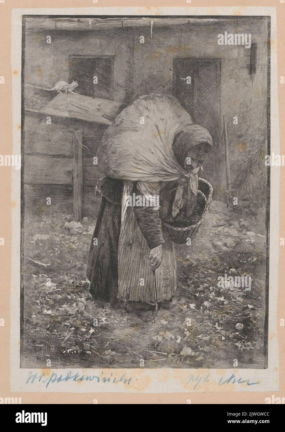 Śmieciarka. Nicz, Edward (1851-1916), graphic artist, Podkowiński ...