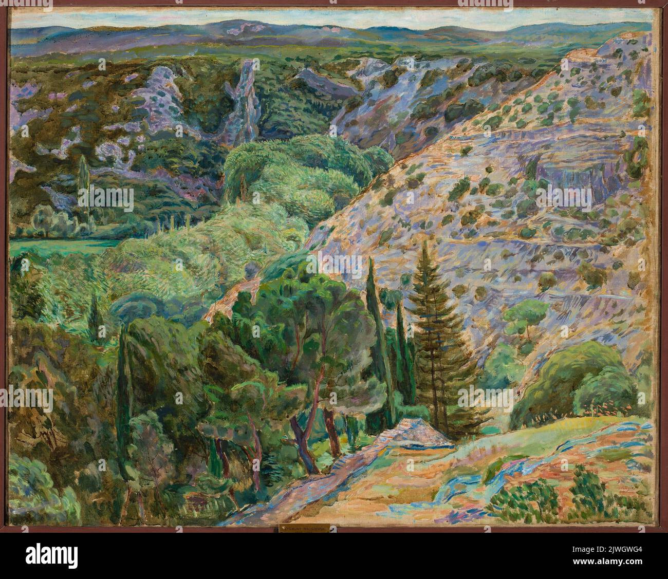 Landscape from Angles. Waliszewski, Zygmunt (1897-1936), painter Stock ...