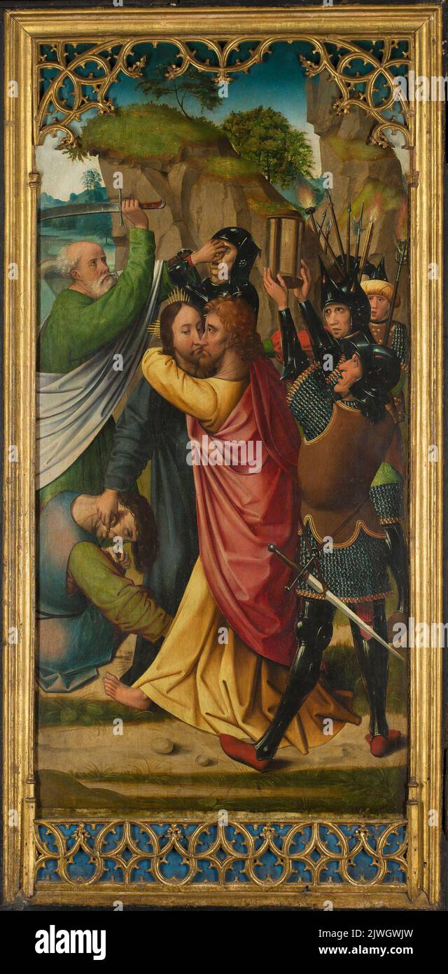 Polyptych of the crucifixion - lower left wing, left panel - obverse ...