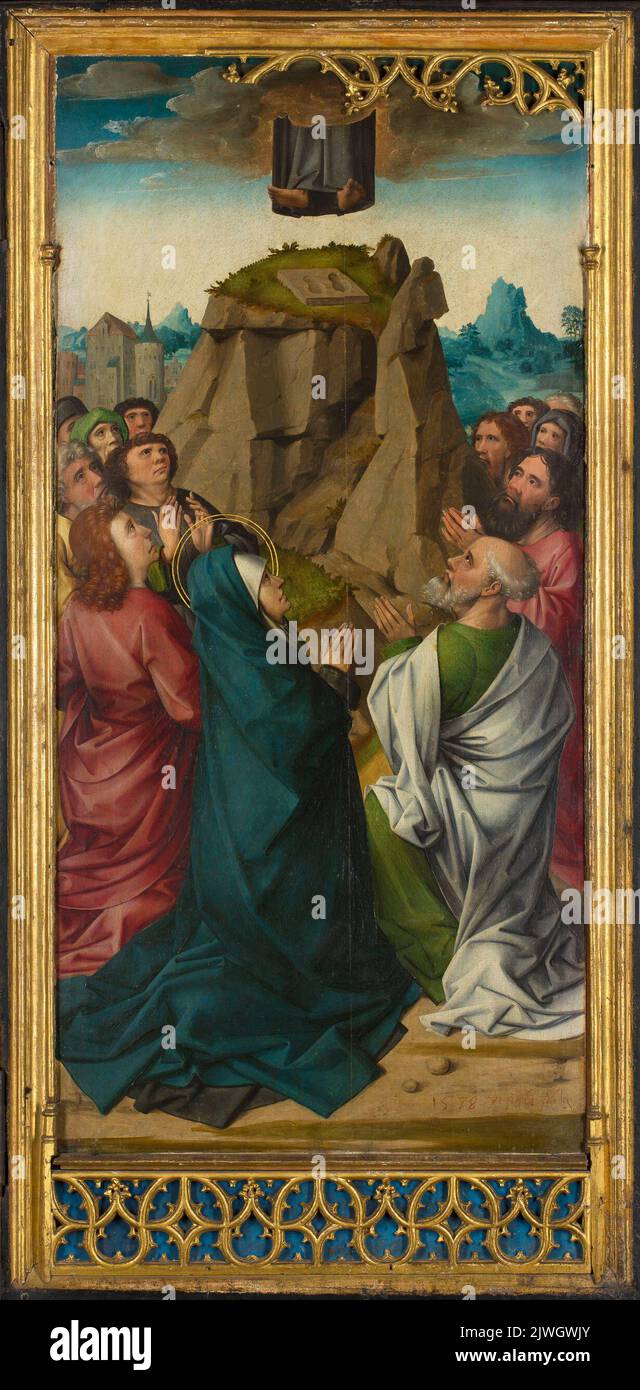 Polyptych of the crucifixion - lower right wing, left panel - obverse ...