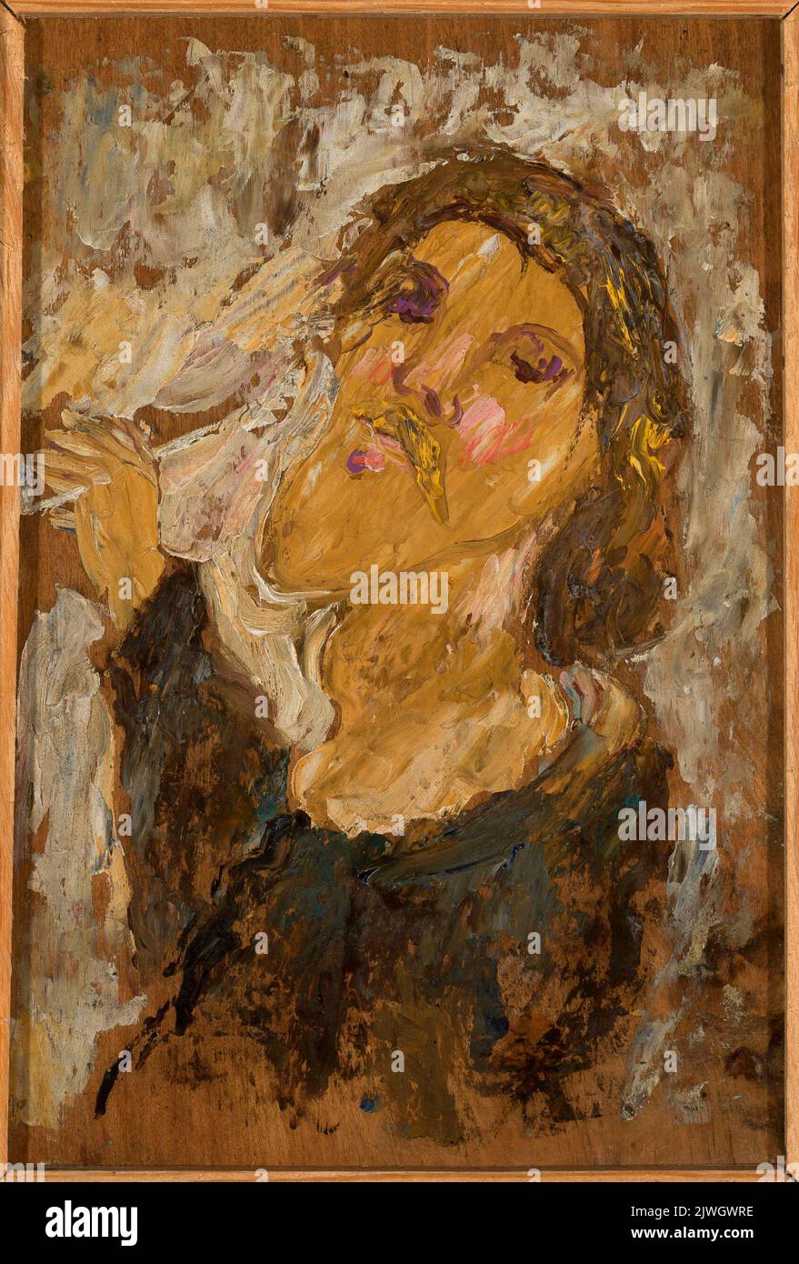 Self-portrait study. Makowski, Tadeusz (1882-1932), painter Stock Photo ...
