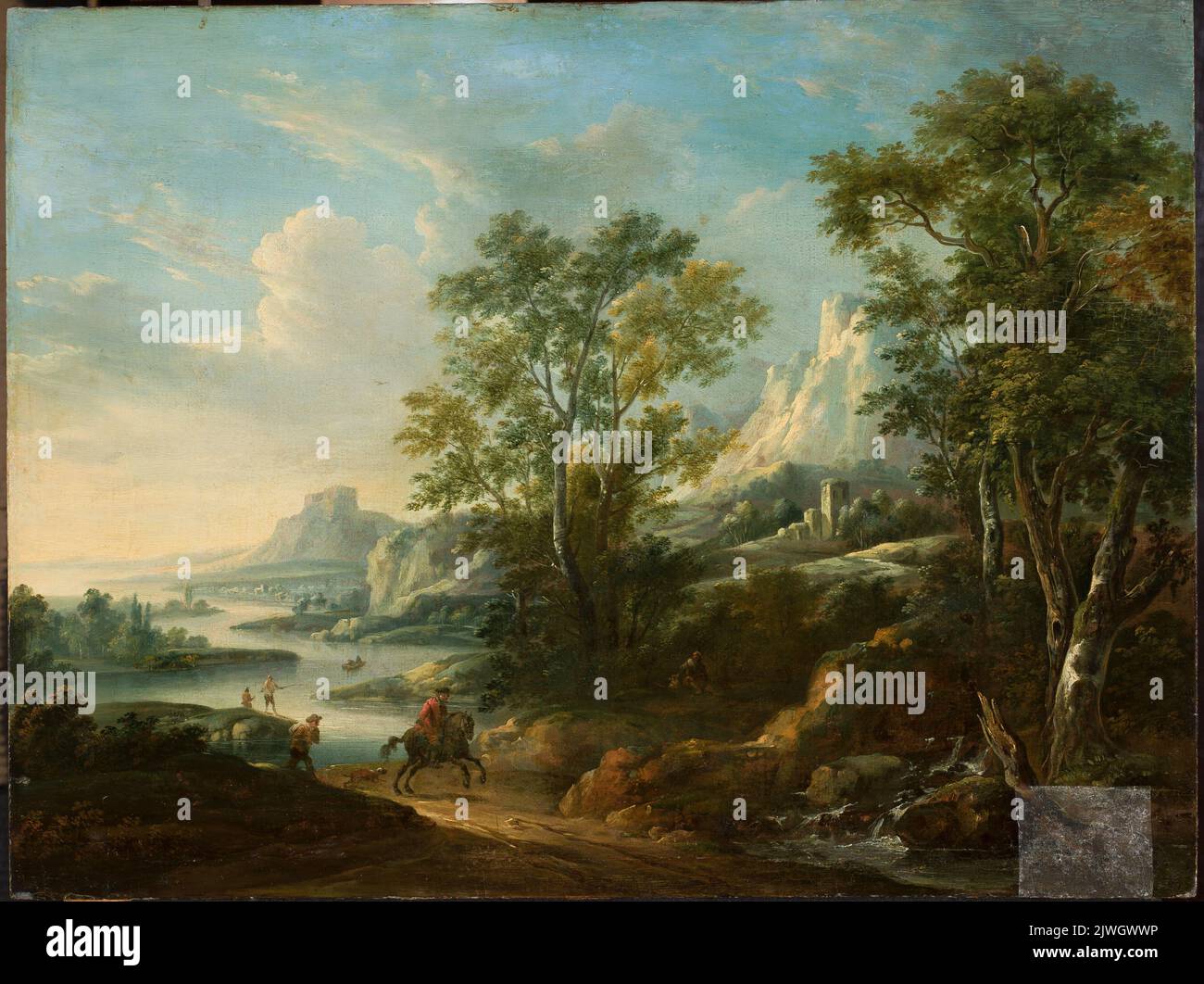 Mountain landscape with a river. Swanevelt, Herman van (1603/1604 ...