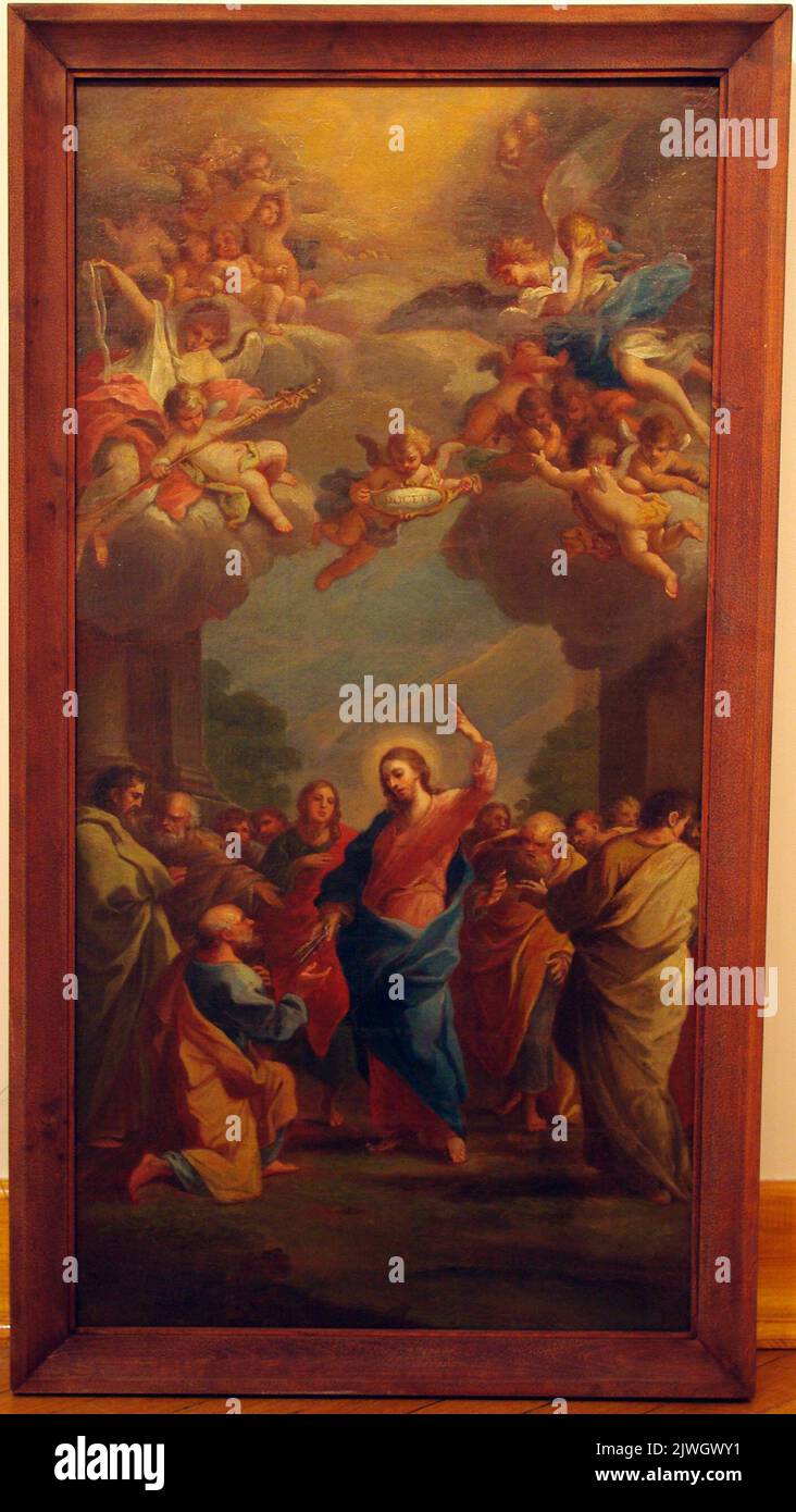 Christ hands the keys to St. Peter. Czechowicz, Szymon (1689-1775 ...