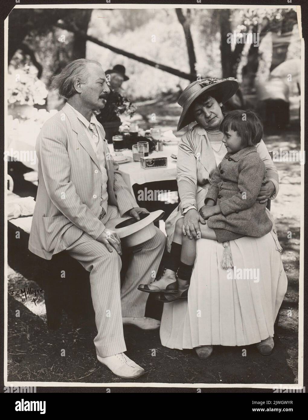 Ignacy Jan and Helena Paderewski with young Jack Coogan (child star of ...