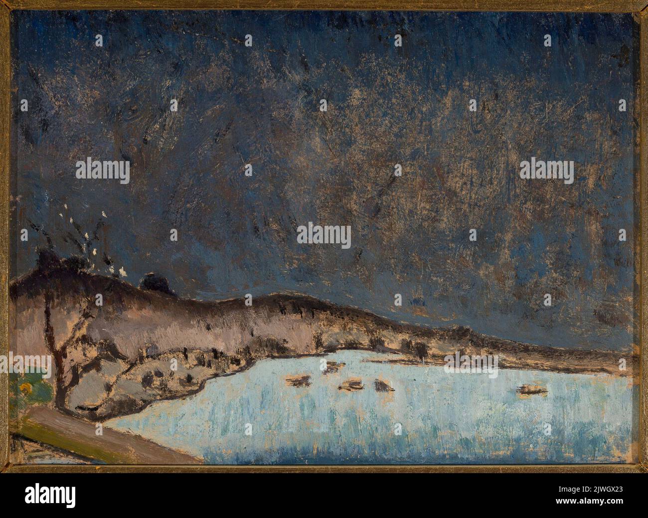 Landscape with clouds. Makowski, Tadeusz (1882-1932), painter Stock ...