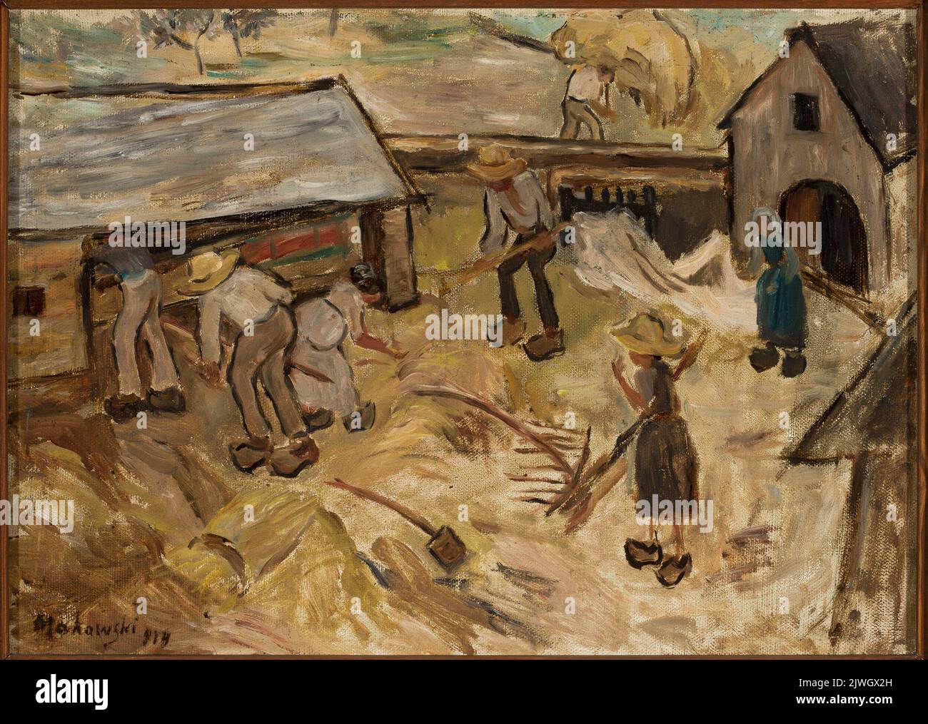Żniwa. Makowski, Tadeusz (1882-1932), painter Stock Photo - Alamy