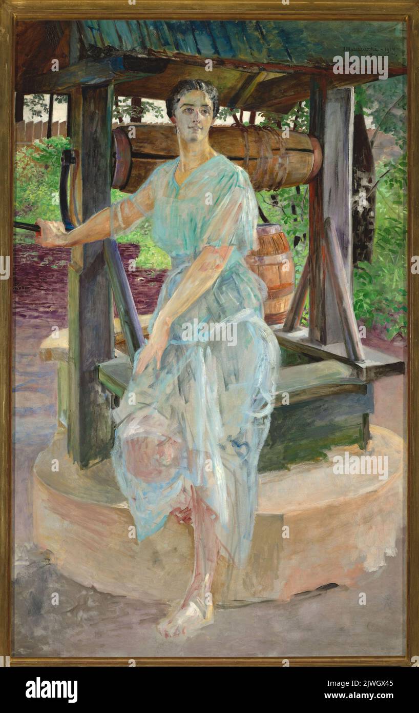 Power of the source. Malczewski, Jacek (1854-1929), painter Stock Photo ...