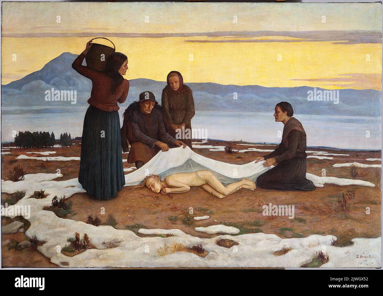 Awakening of spring. Berent, Anna (1871-1944), painter Stock Photo - Alamy