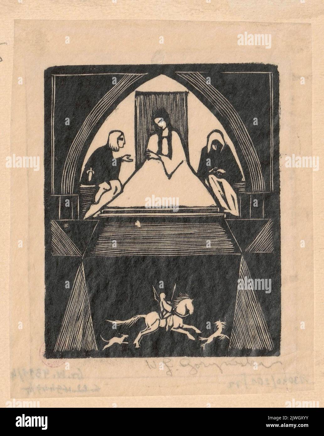 Duma o kruku złowrogim, ryc.4. Goryńska, Wiktoria (1902-1945), graphic ...