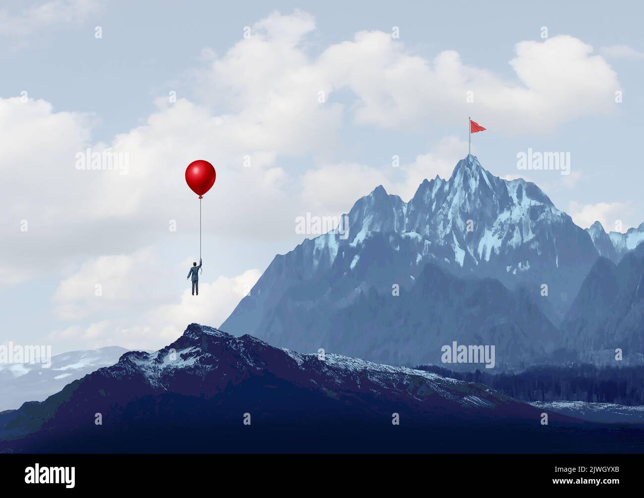 Challenge strategy success and Business aspiration for climbing a high ...