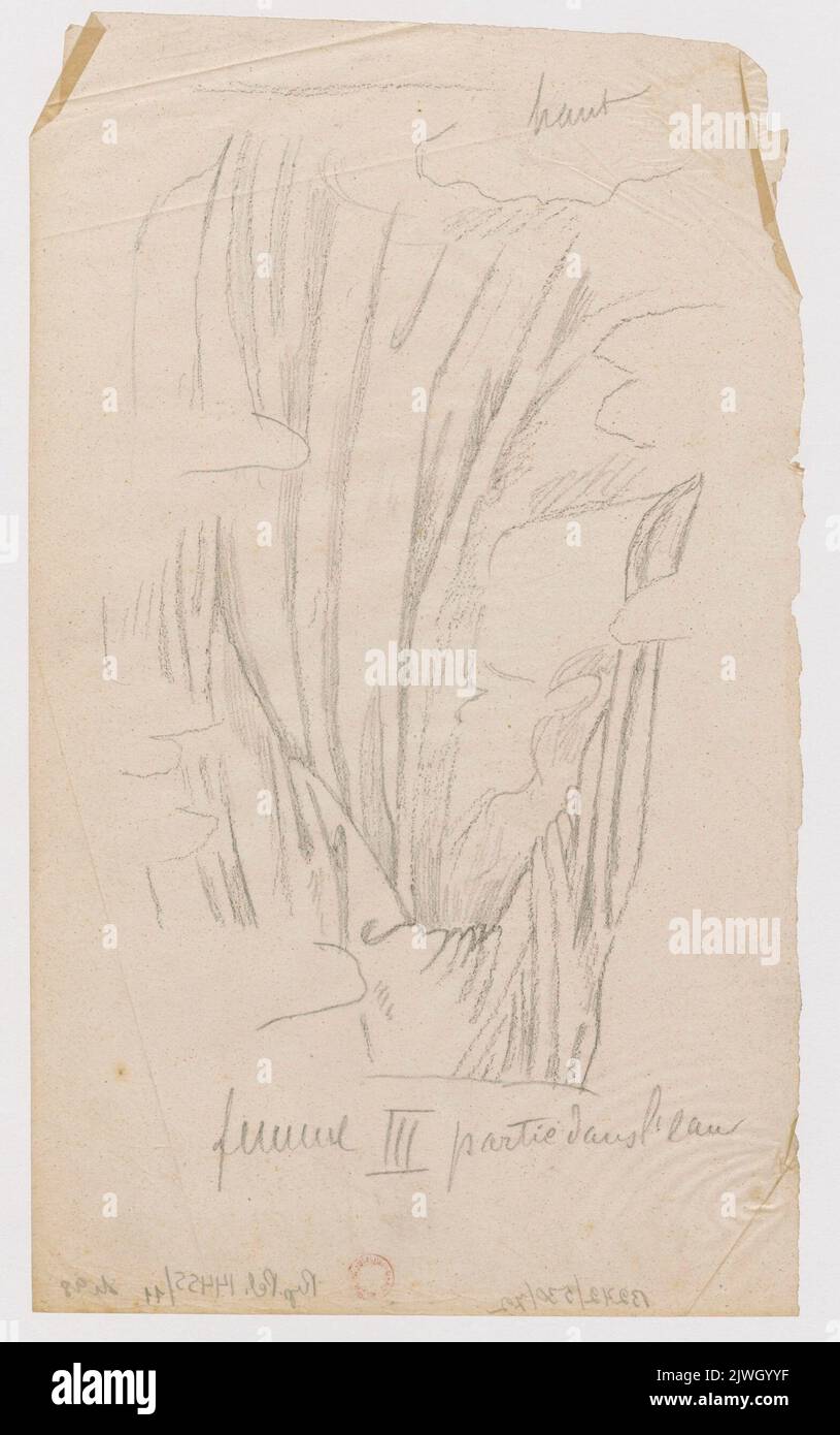 Sketch of robes (female figure III), tracing paper for Venus's mirror ...
