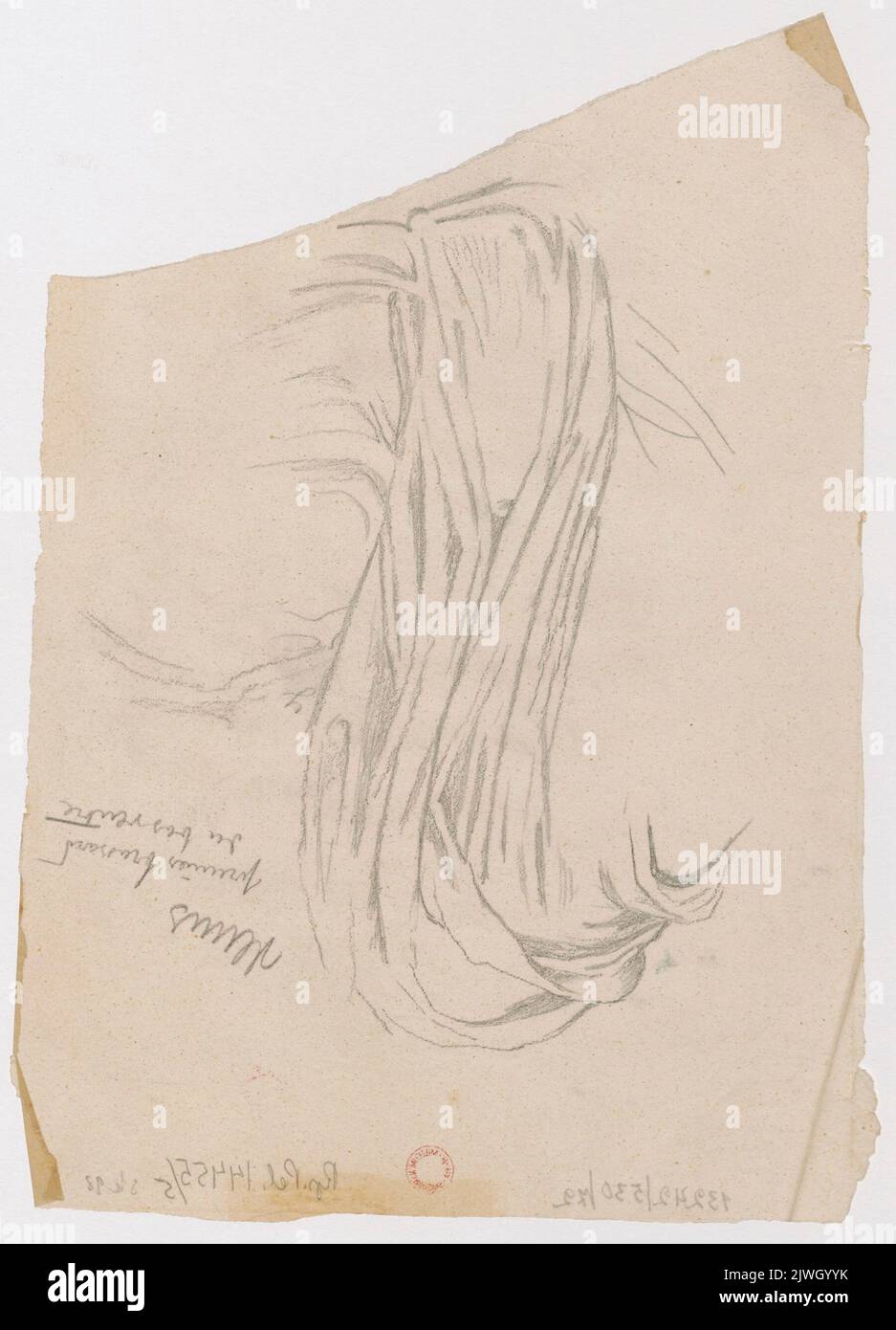 Sketch of Venus’s robes, for Venus's mirror. Jasiński, Feliks Stanisław ...