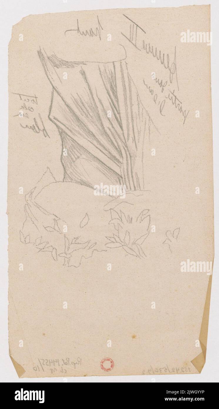 Sketch of robes (female figure III), tracing paper for Venus's mirror ...