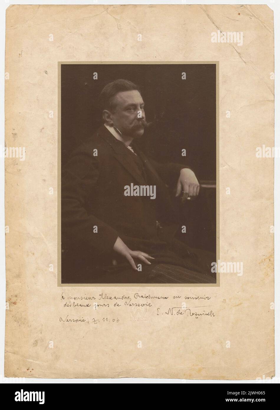 Portrait of Emil Nicolaus Rezniček (1860-1945), Austrian composer and ...