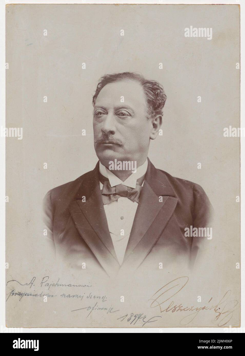 Portrait of Bolesław Leszczyński (1837-1918), actor, director ...
