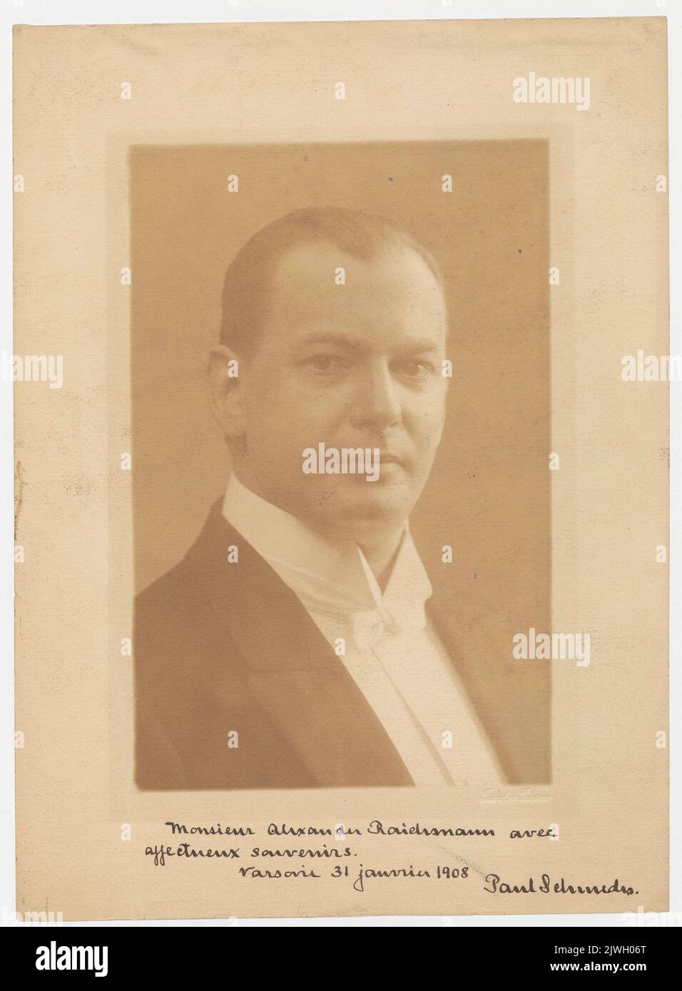 Portrait of Paul Schmedes (1869-1930), Danish singer (bust ...