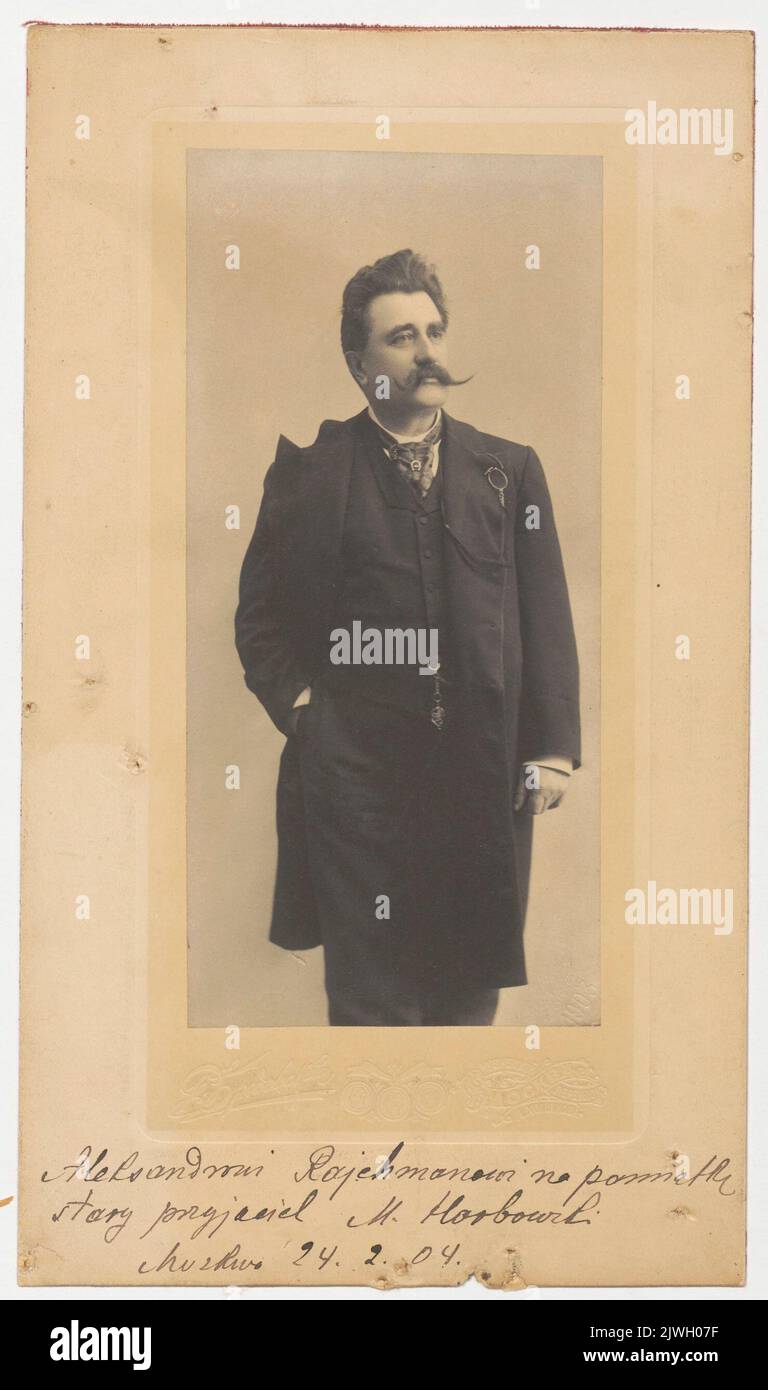 Portrait of Mieczysław Horbowski (1849-1937), singer (view from the ...