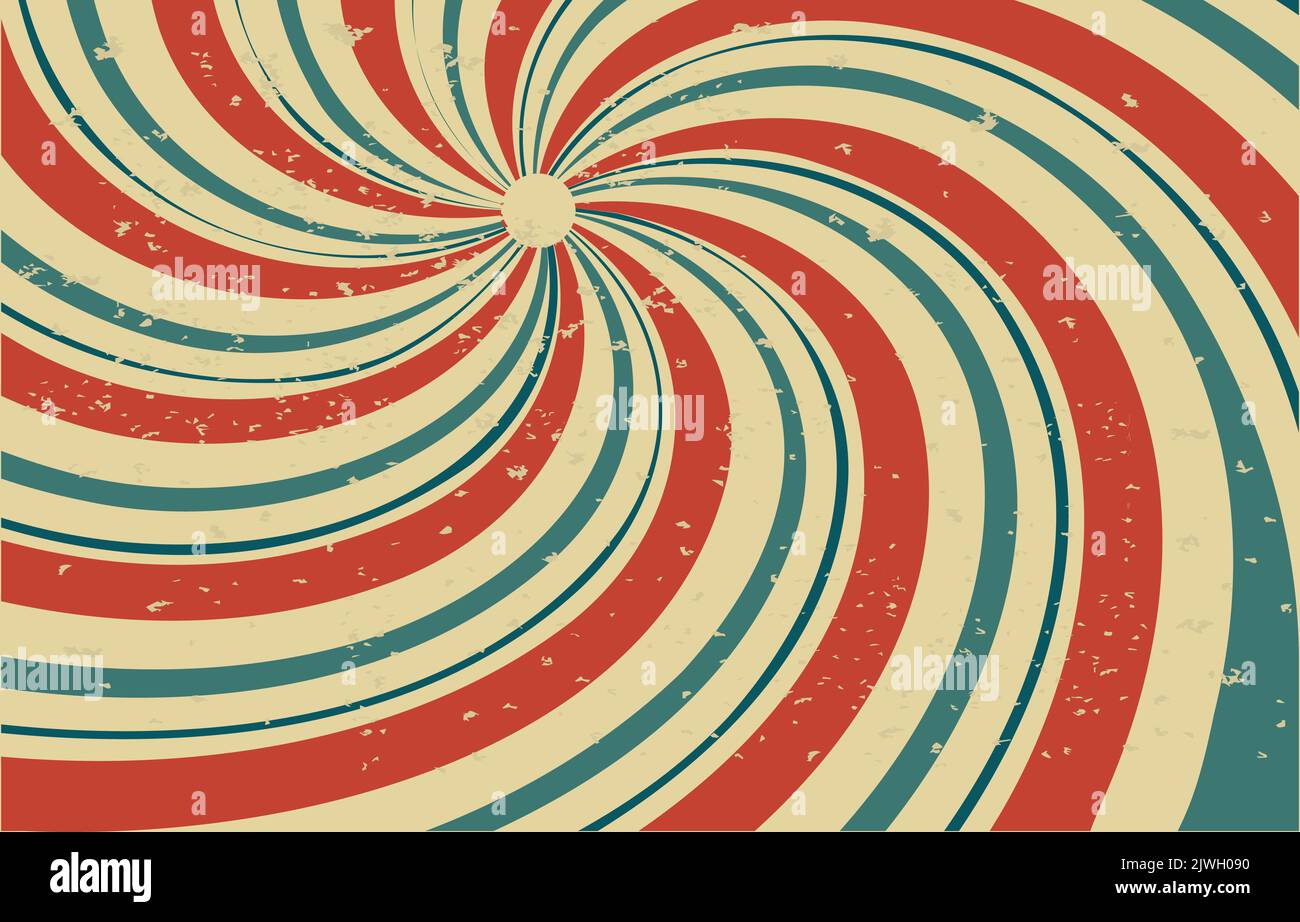 Twirl Twisted Spiral Retro Classic Flat Background Stock Vector Image ...