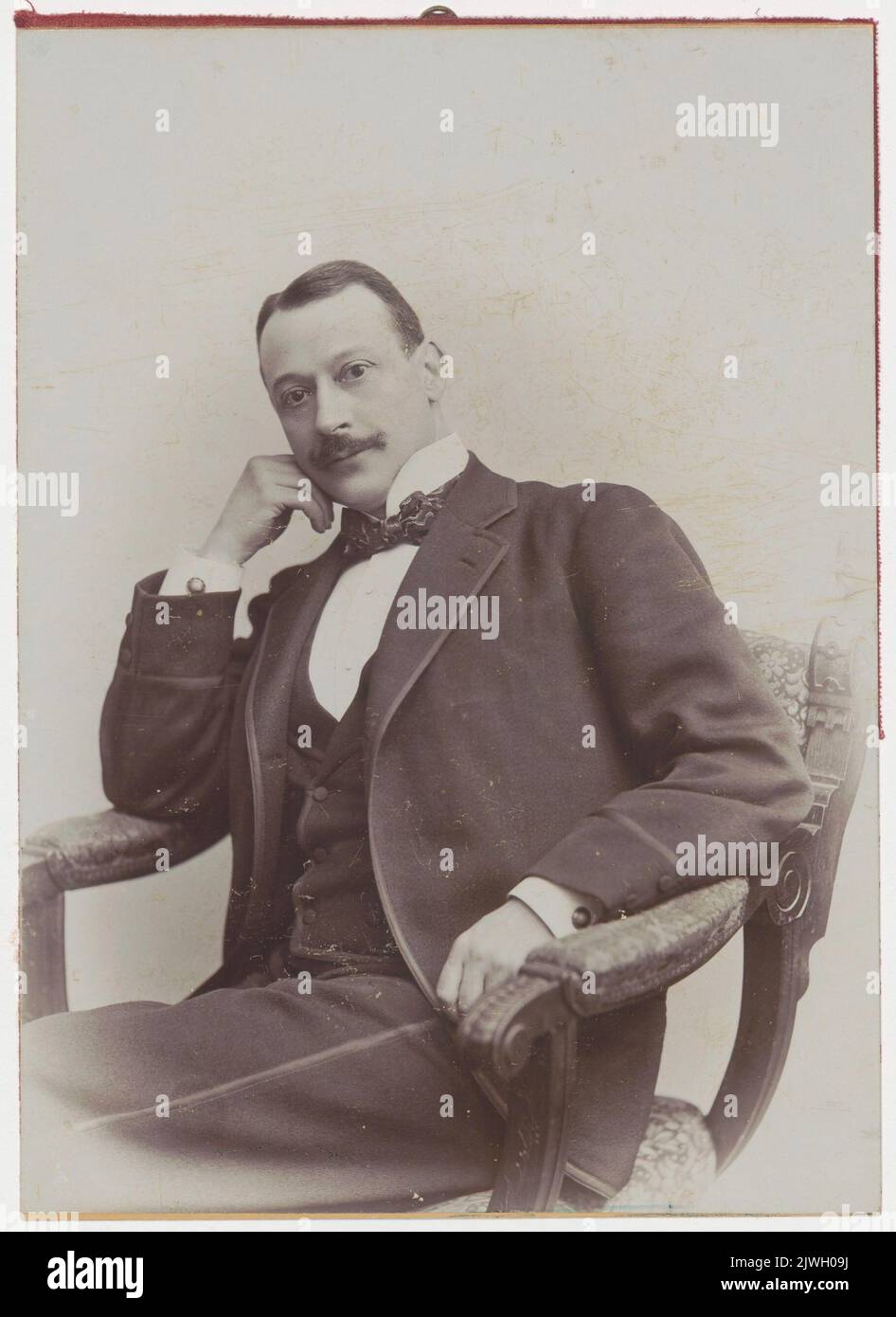 Portrait of Edward Wolski (1850-1921), actor (sitting in an armchair ...