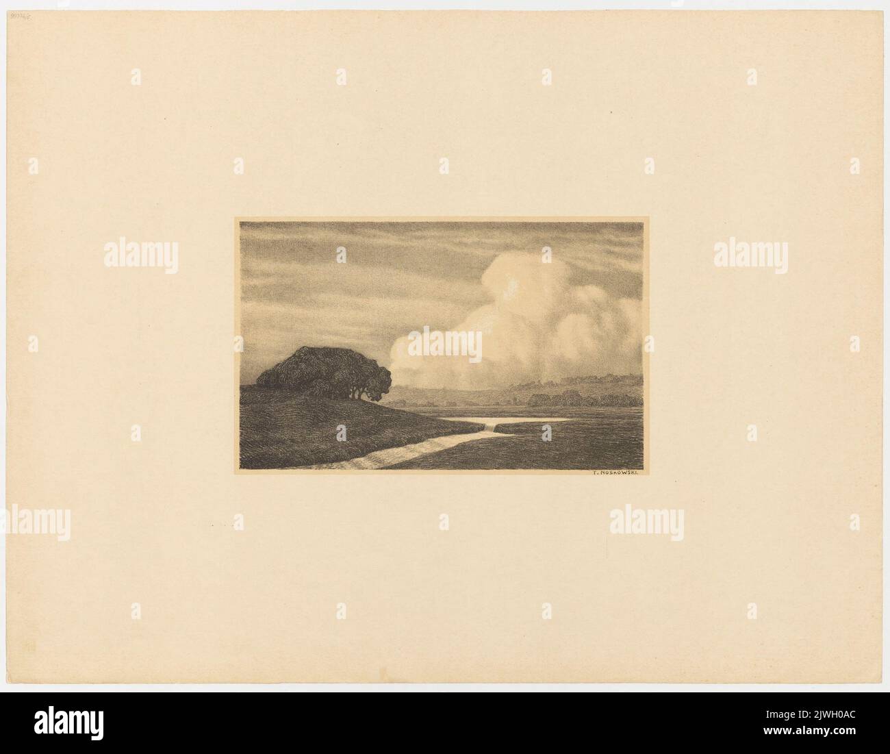 Landscape, chart 5 from the “Print Portfolio Warsaw 1915". Cotty, Jan ...