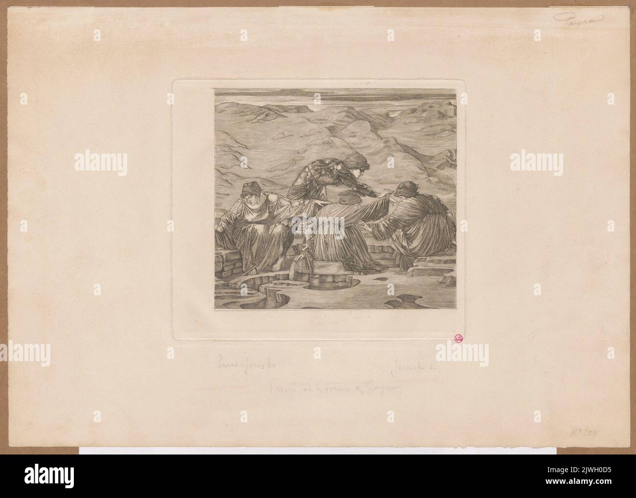 Persée et les soeurs des Gorgones. Wittmann Charles, Imprimérie, Paris ...