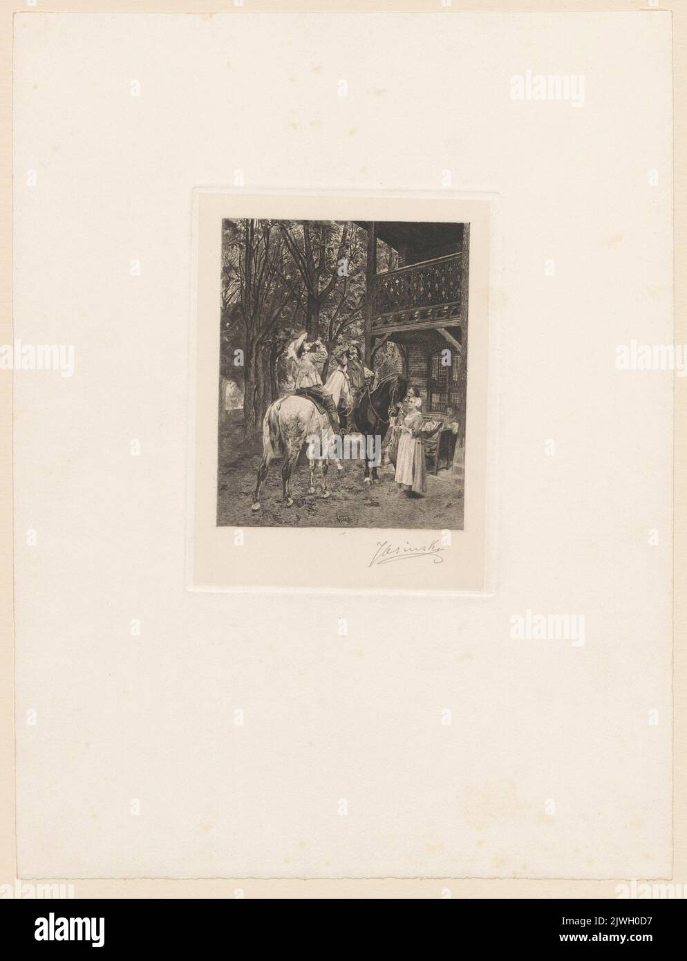 Sans débrider, state III. Jasiński, Feliks Stanisław (1862-1901 ...