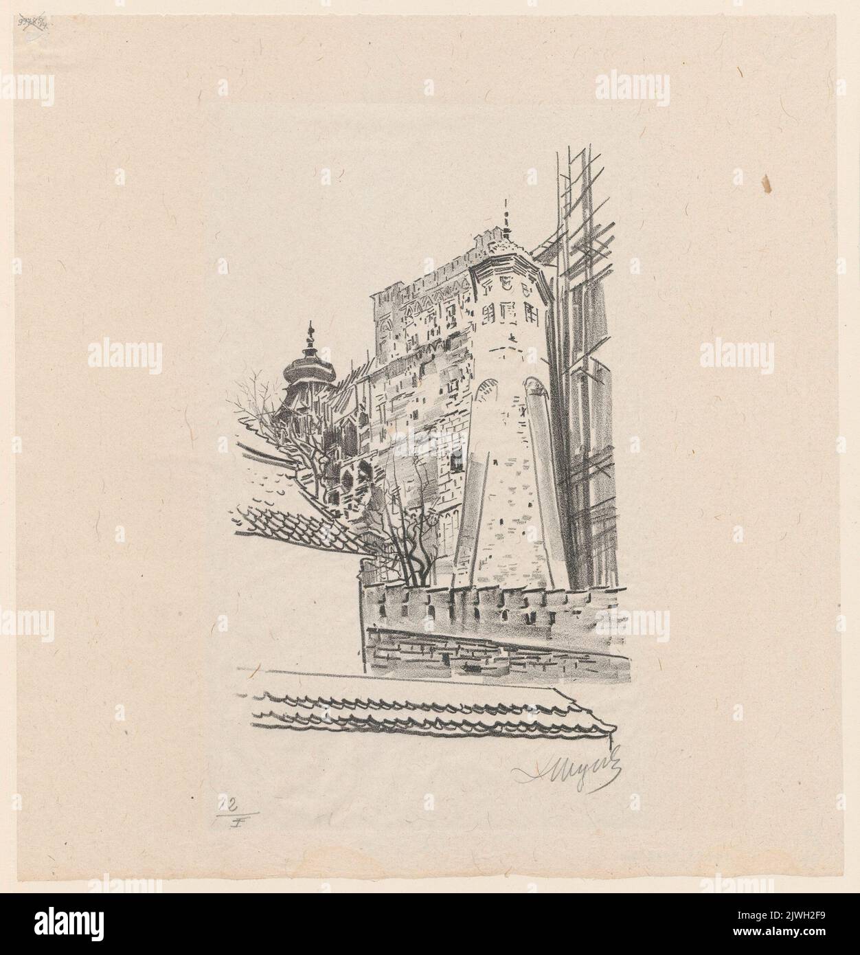 The “Kurza Stopka" (Hen’s Foot) turret. Cotty, Jan (Warszawa ...