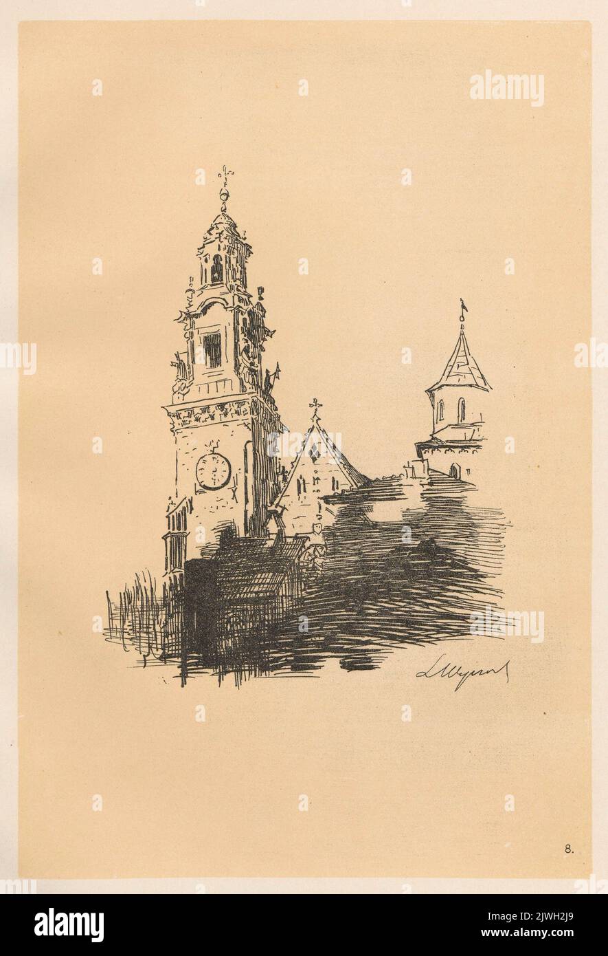 The Clock Tower (Wawel Castle). Cotty, Jan (Warszawa ; drukarnia i ...