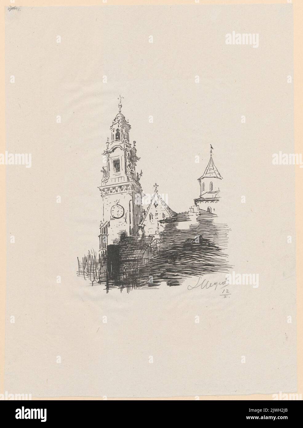 The Clock Tower (Wawel Castle). Cotty, Jan (Warszawa ; drukarnia i ...