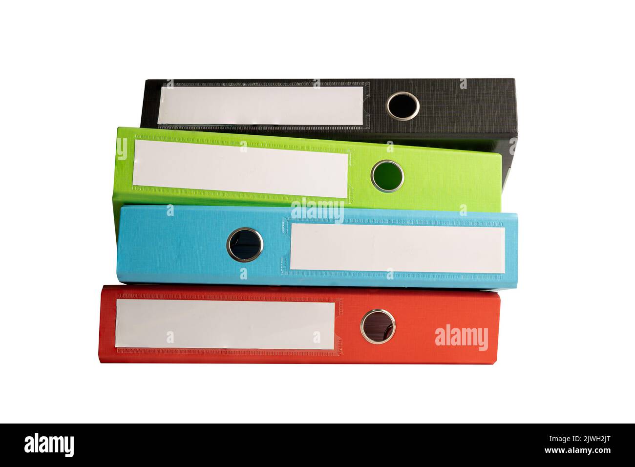 File Folder Binder stack of multi color on table in business office ...