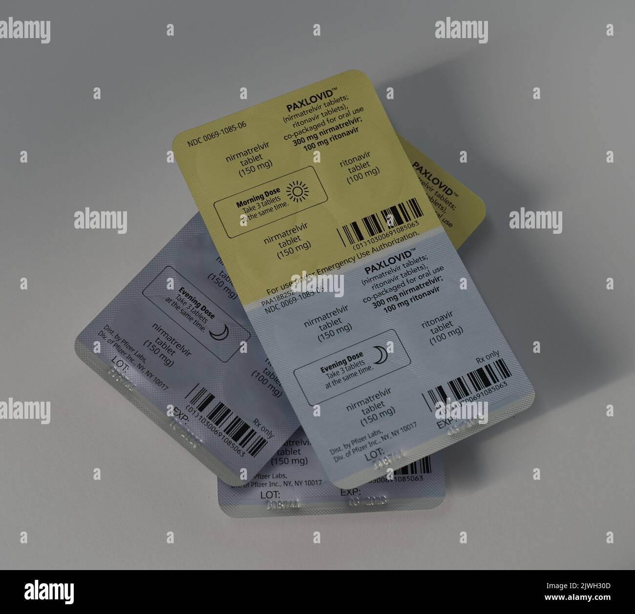 Antiviral medication PAXLOVID (nirmatrelvir tablets; ritonavir tablets ...