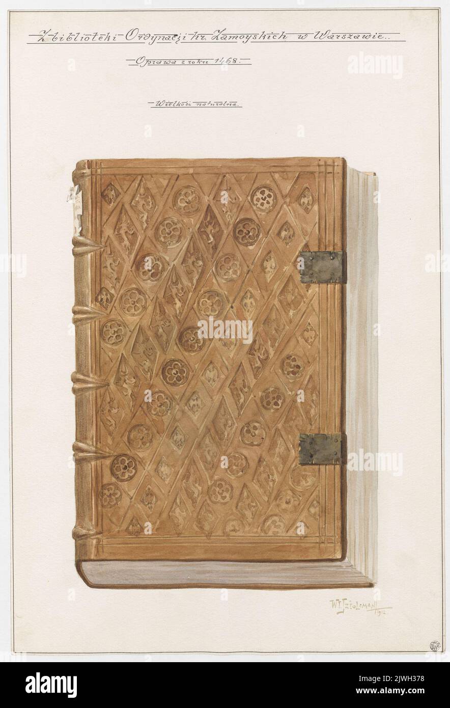 Binding of the manuscript `Miscellanea theologica` from the year 1468 ...