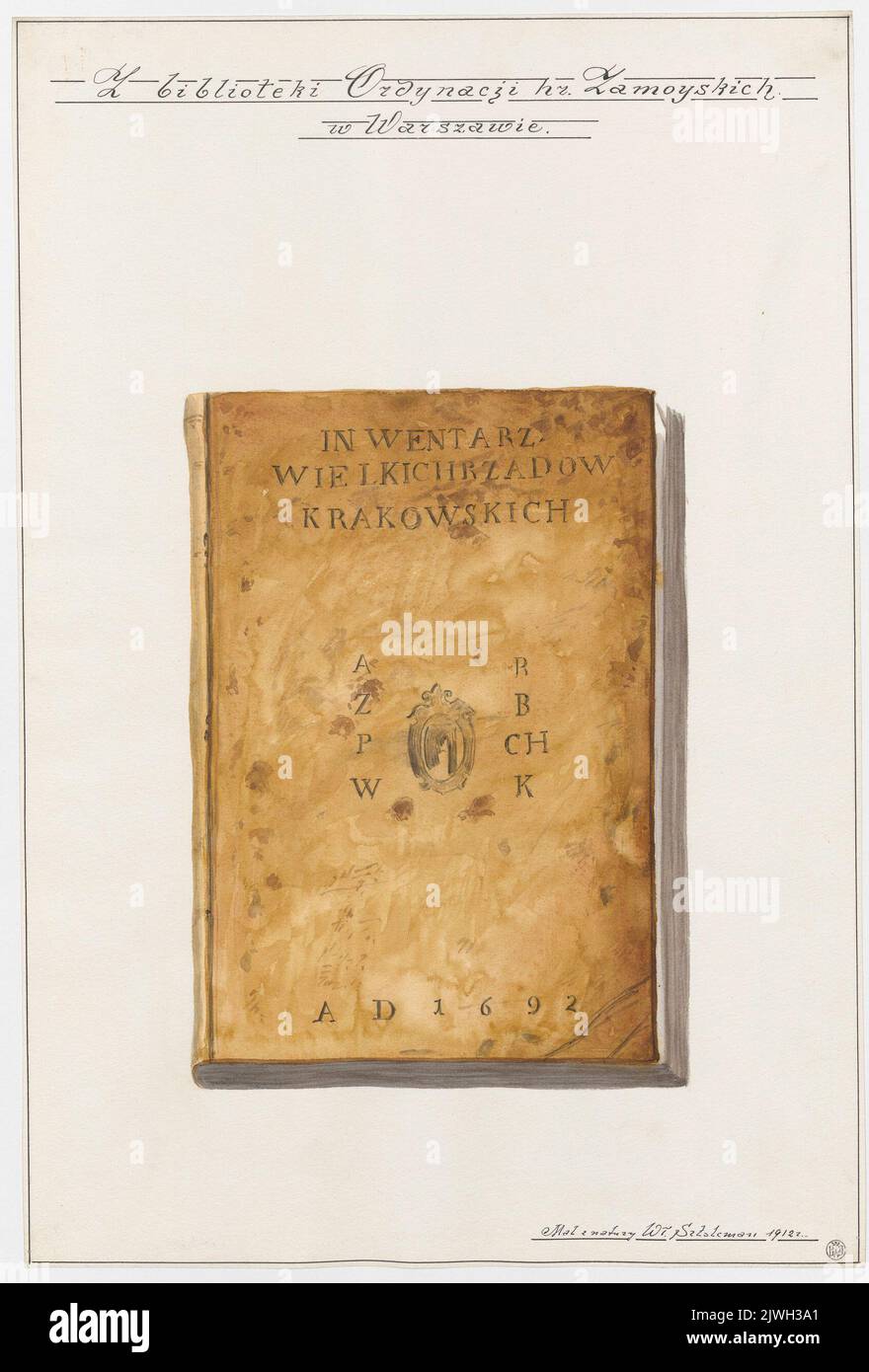 Binding of the book `Inwentarz wielkich rządów krakowskich` [Inventory ...