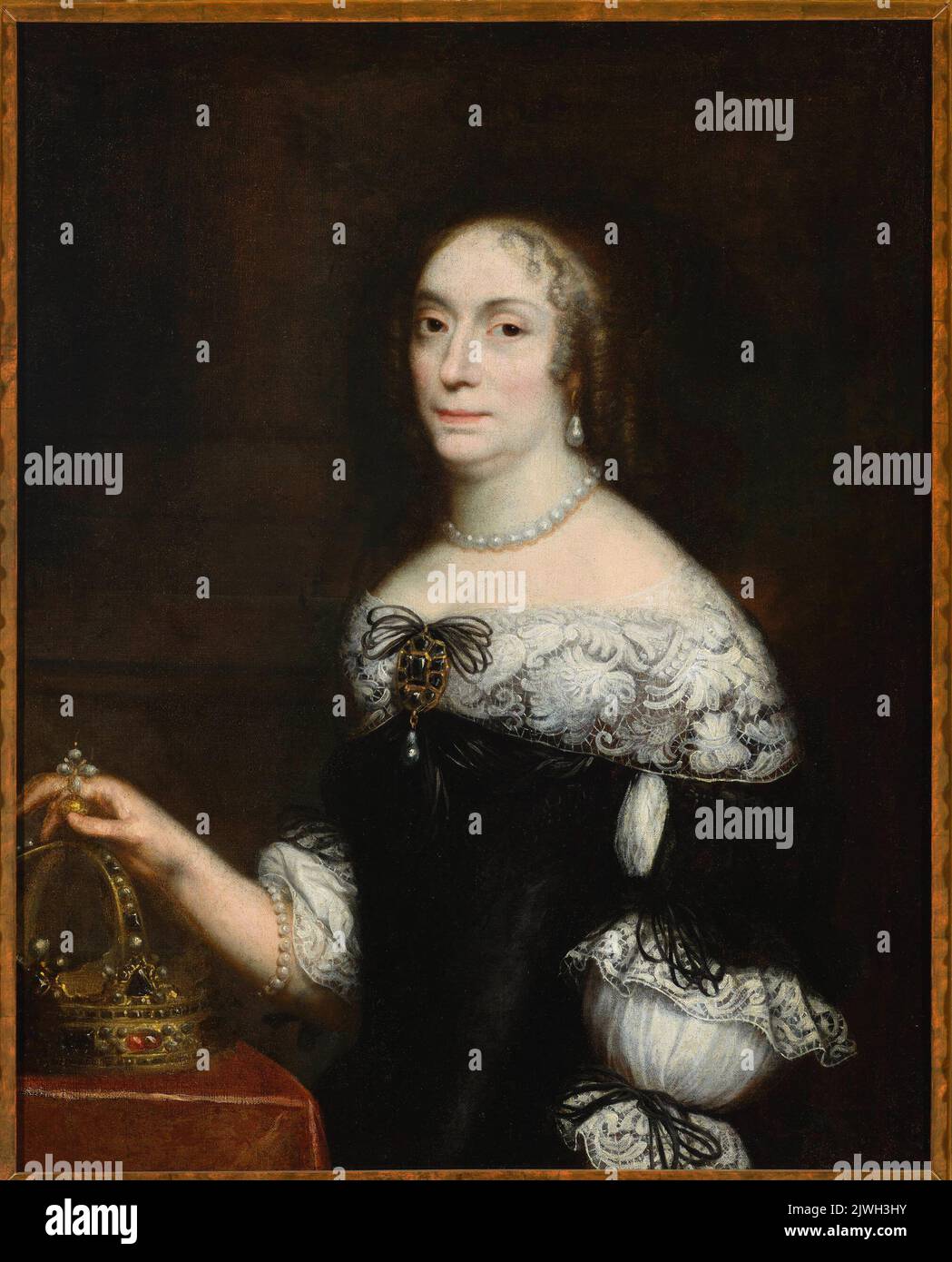 Portrait of Marie Louise Gonzaga. Schultz, Daniel (ca 1615-1683 ...