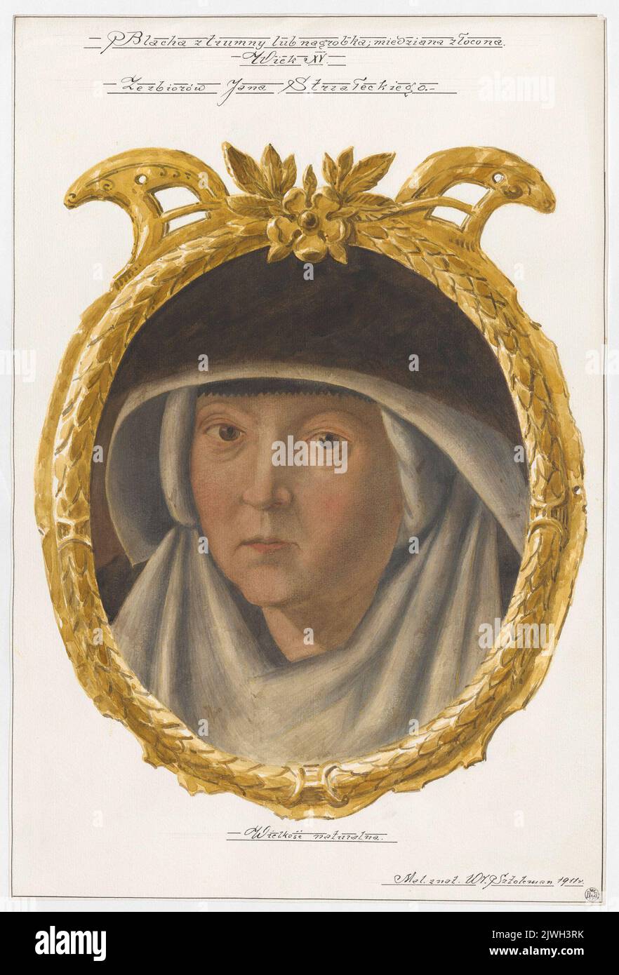 Epitaph portrait of matron, from the collection of Jan Strzałecki ...