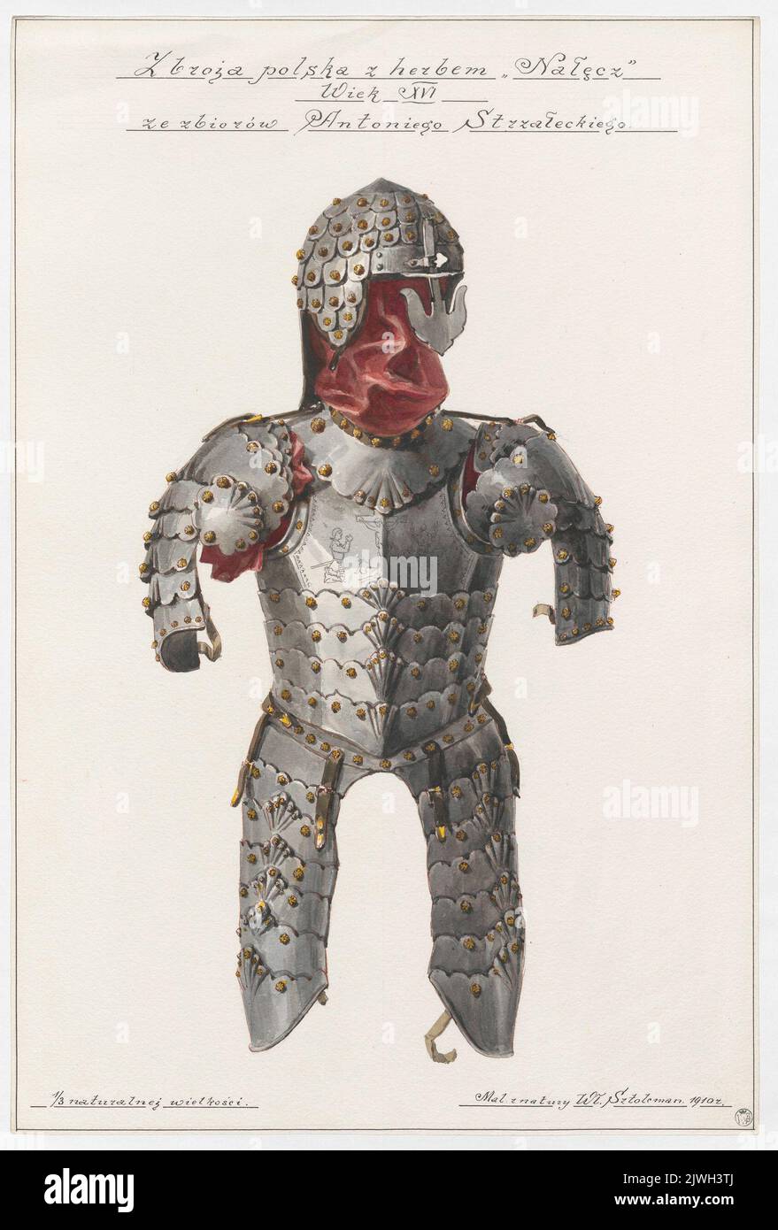 Polish armour with the `Nałęcz` coat of arms, from the collection of ...