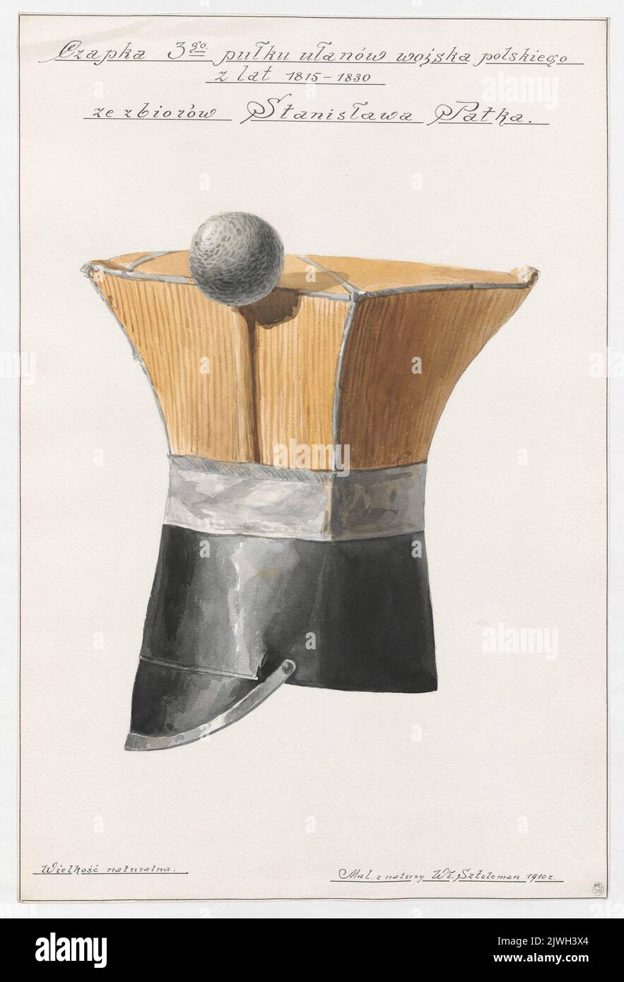 Cap of the 3rd regiment of Uhlans of the Polish Army from the years ...