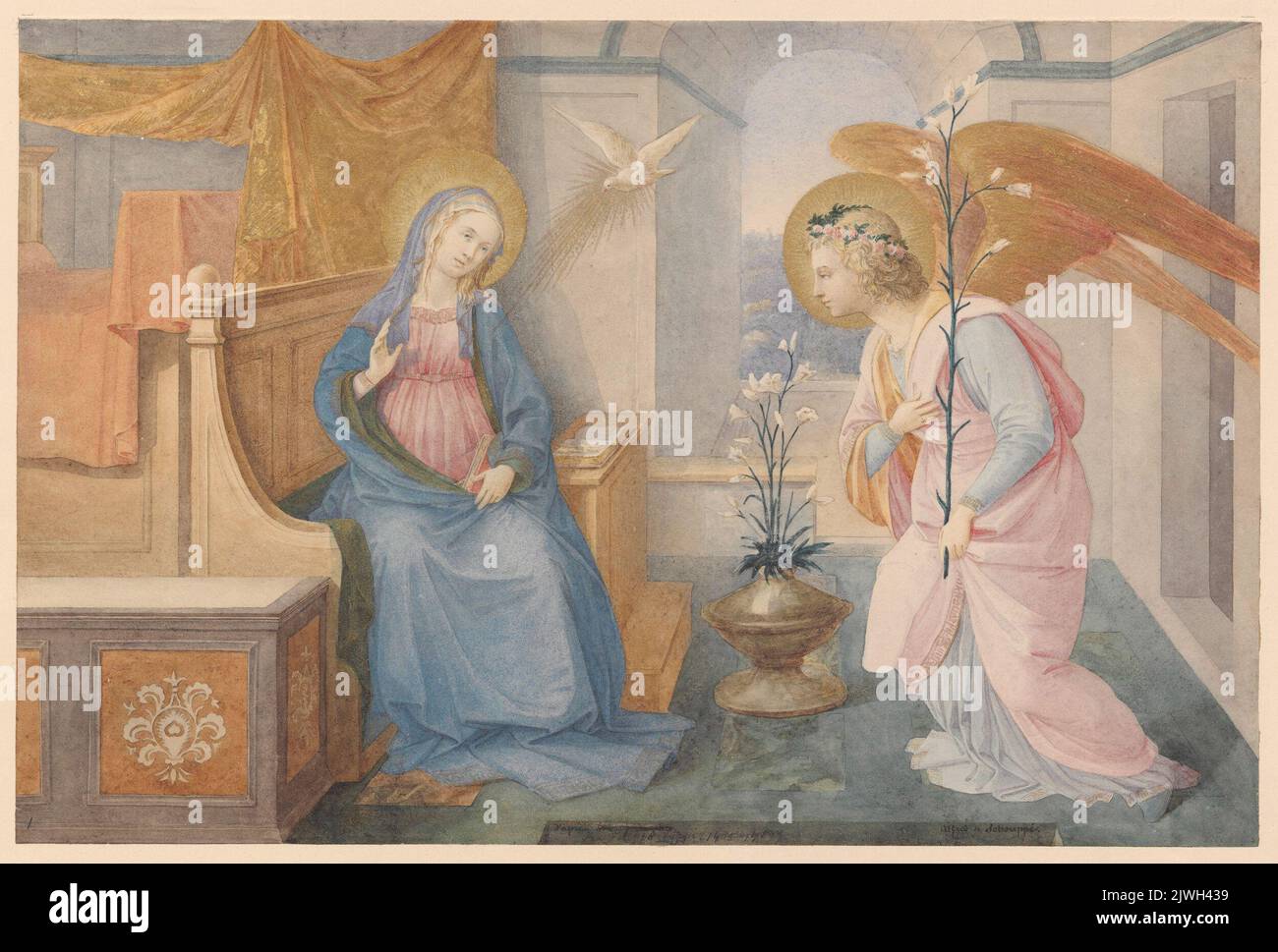 Zwiastowanie. Lippi, Fra Filippo di Tommaso (1406-1469), painter ...