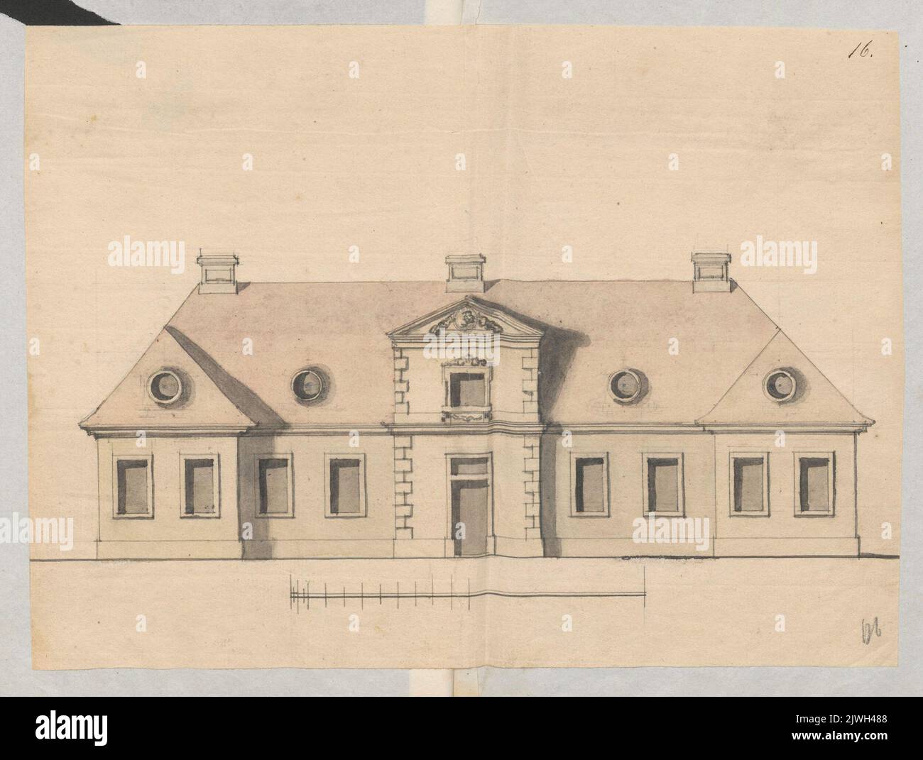 Manor house front elevation hi-res stock photography and images - Alamy