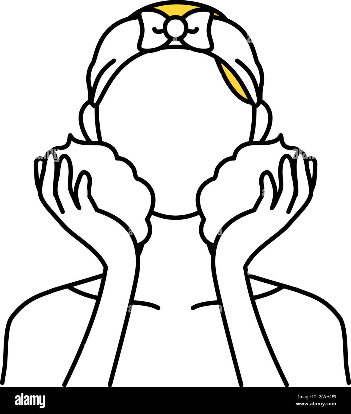 Lathering And Woman And Face Stock Vector Images Alamy