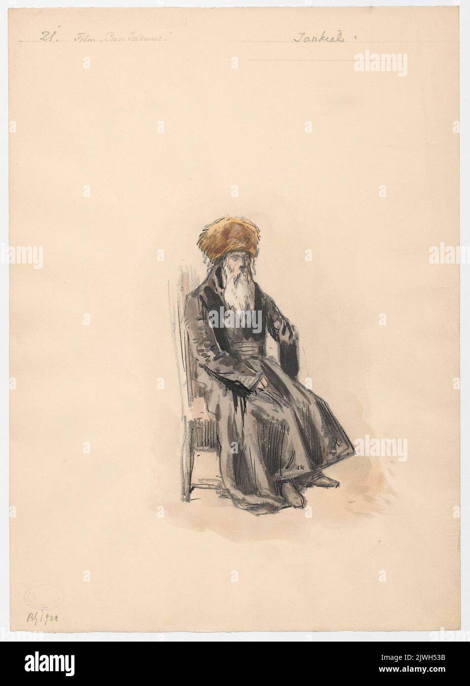 Design of the costume of Jankiel for the film 'Pan Tadeusz' [Master ...