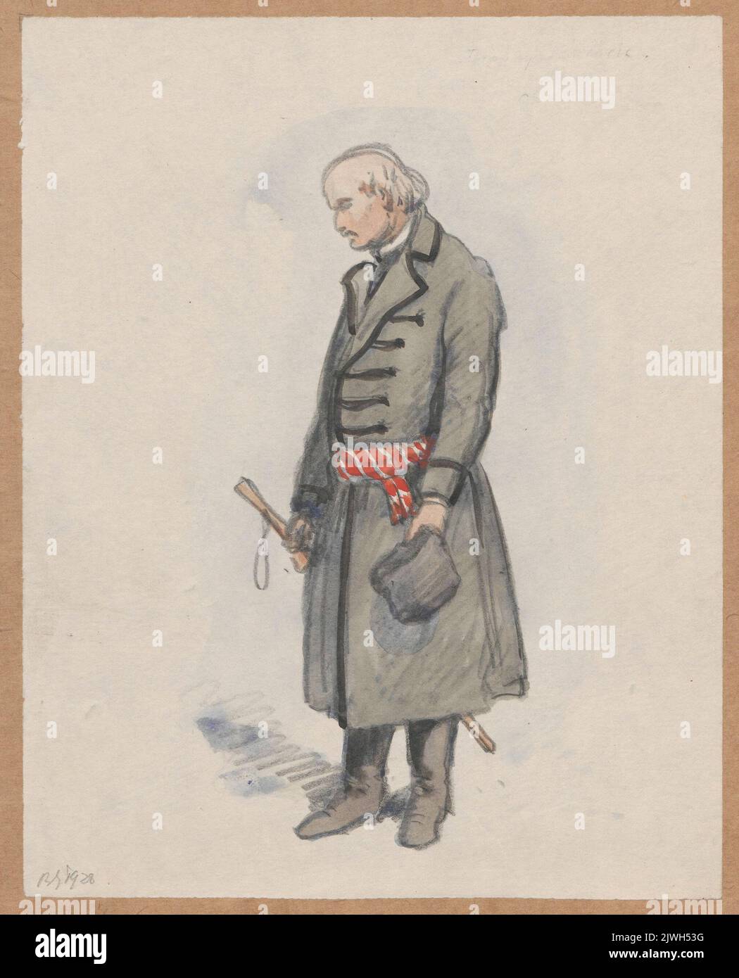 Design of the costume of theManager [Ekonom] for the film 'Pan Tadeusz ...